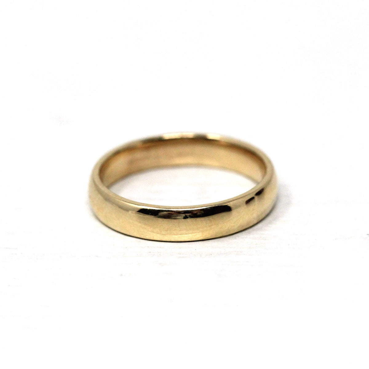 Retro Ring Band - Vintage 9k Yellow Gold London England UK - Circa 198 ...